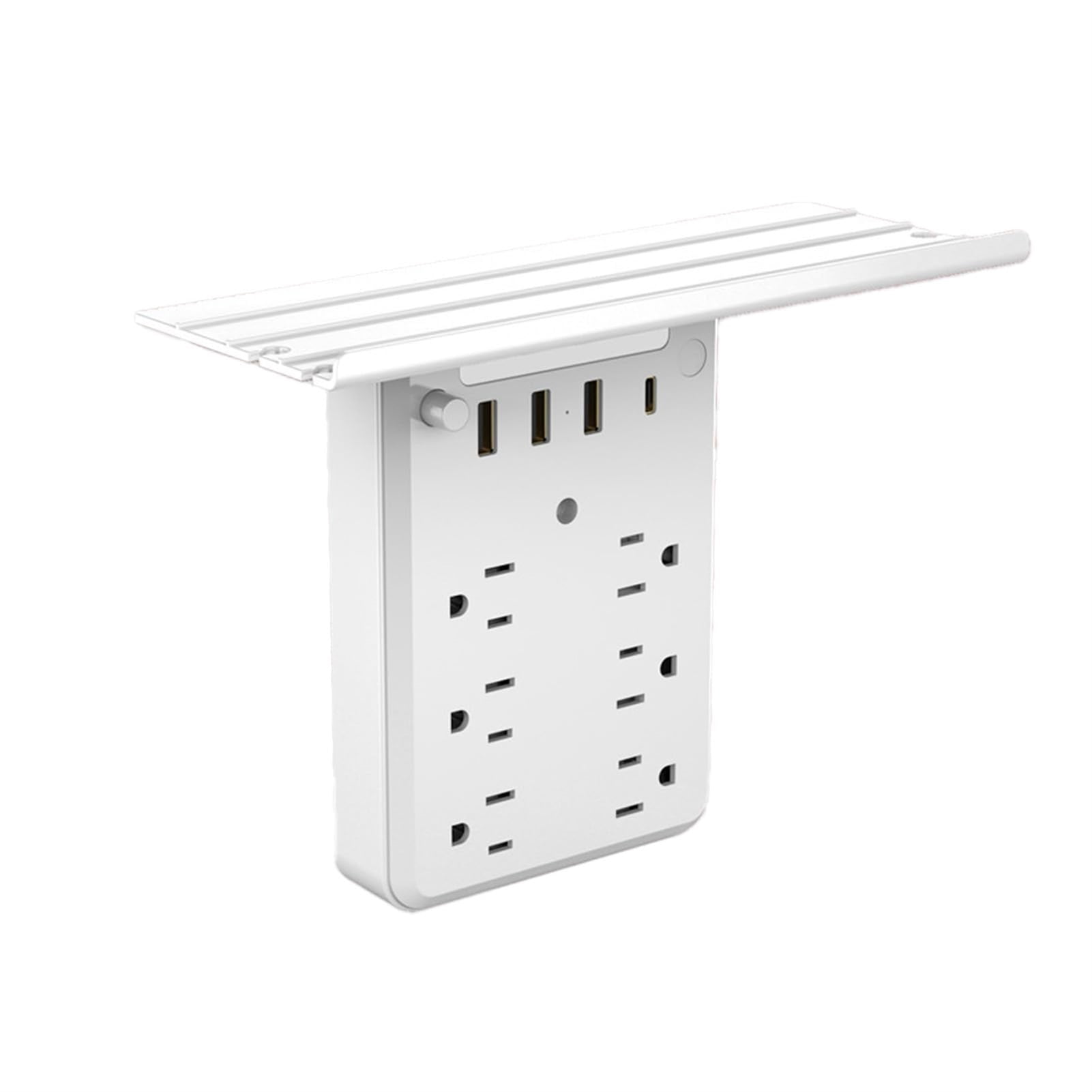 (2025 New Wall Extender With Shelf And Night Light, 9-In-1 Ac Outlets ...
