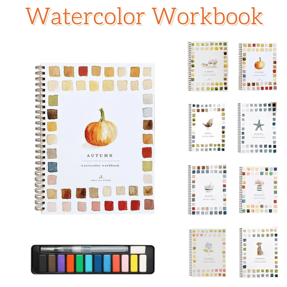 2025 New Watercolor Workbook,Beginner-Friendly Autumn Watercolor ...
