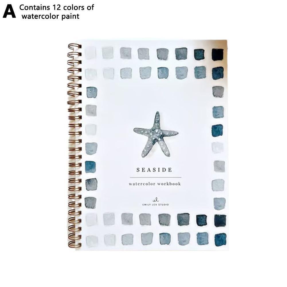 2025 New Watercolor Workbook, Practice Coloring Workbook, Water Color ...