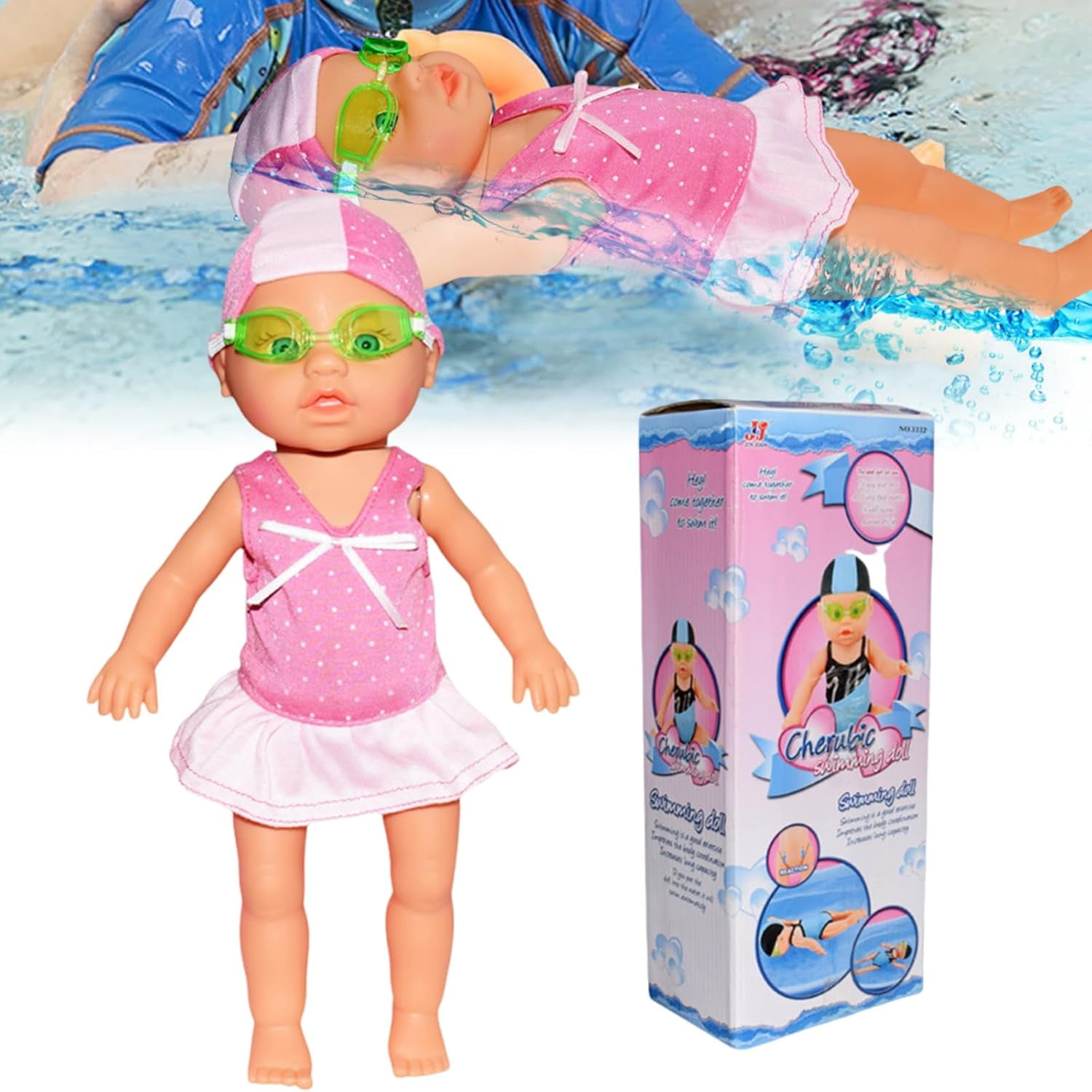 2025 New Waterproof Swimming Baby Doll for Pool, Cute Realistic Water ...