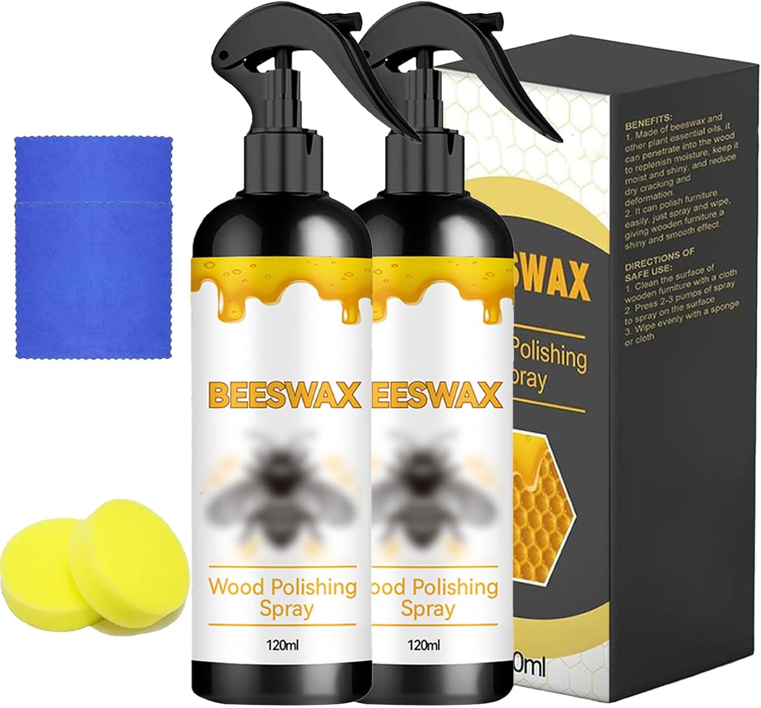 2025 New Wax Bees Natural Beeswax Care Spray & Restorer, 120ml Beeswax ...