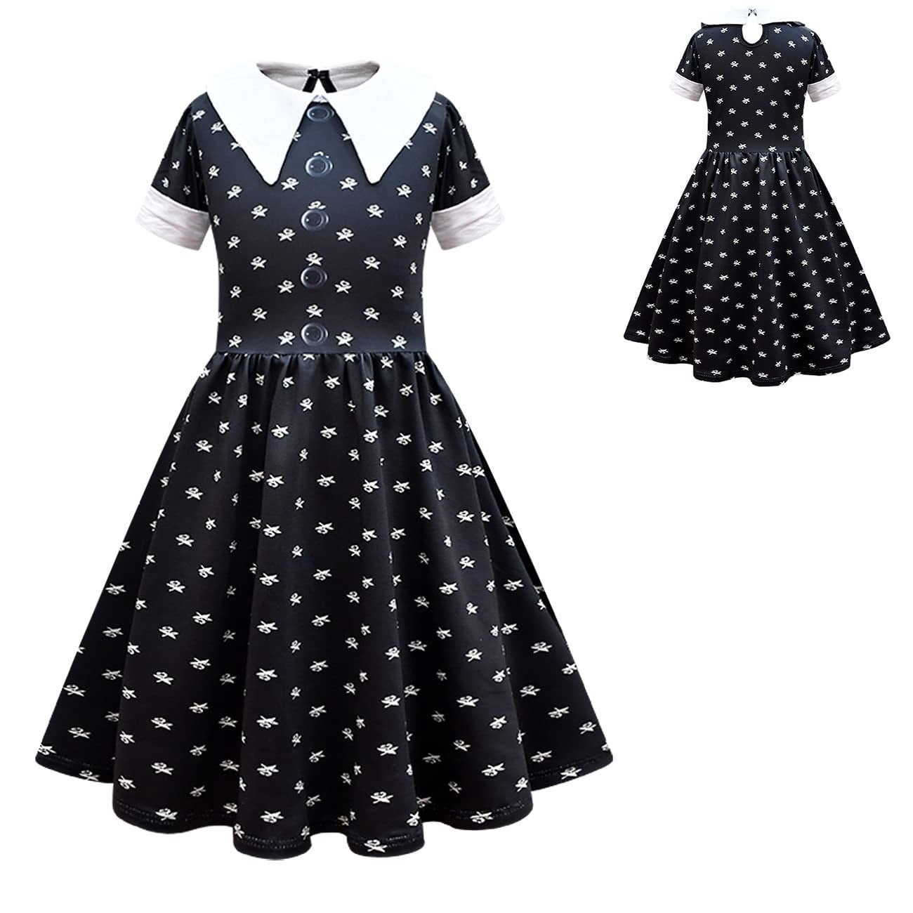 2025 New Wednessday Addams Costume Girls - Halloween Dress Up for Lady ...