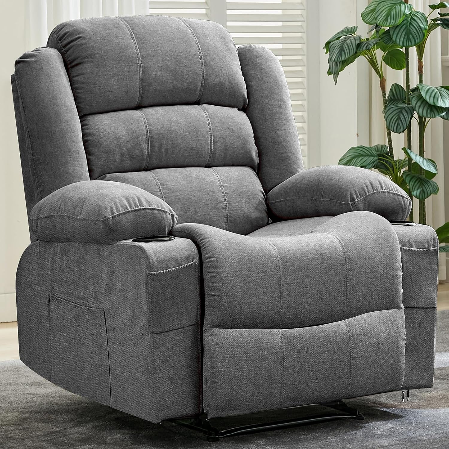 2025 New Wide Rocker Recliner Chair for Adults, Manual Oversized ...