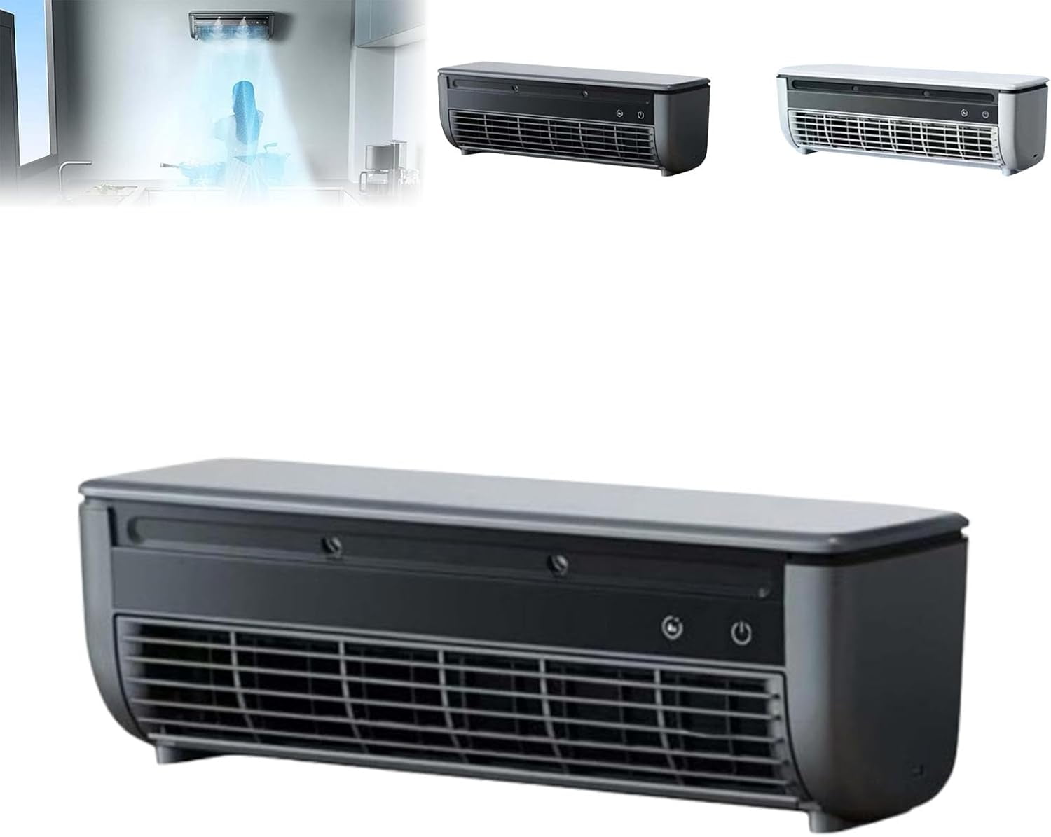 2025 New Wireless Charging Air Conditioner, No Drilling Kitchen Wall ...