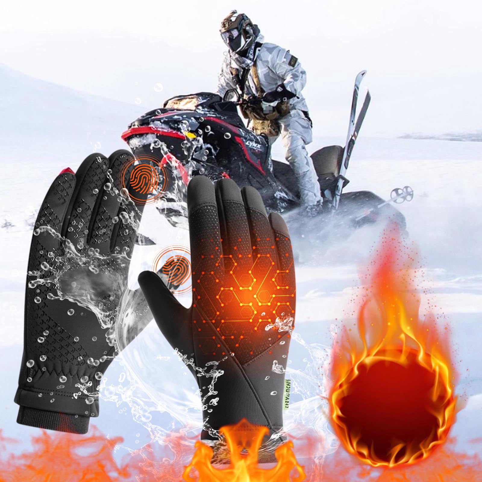 2025 New Womens Gloves with Touchscreen Fingers, Women Mens Winter ...