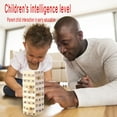 2025 New Wood Stacking Blocks, Number Match Playset, Natural Beechwood ...