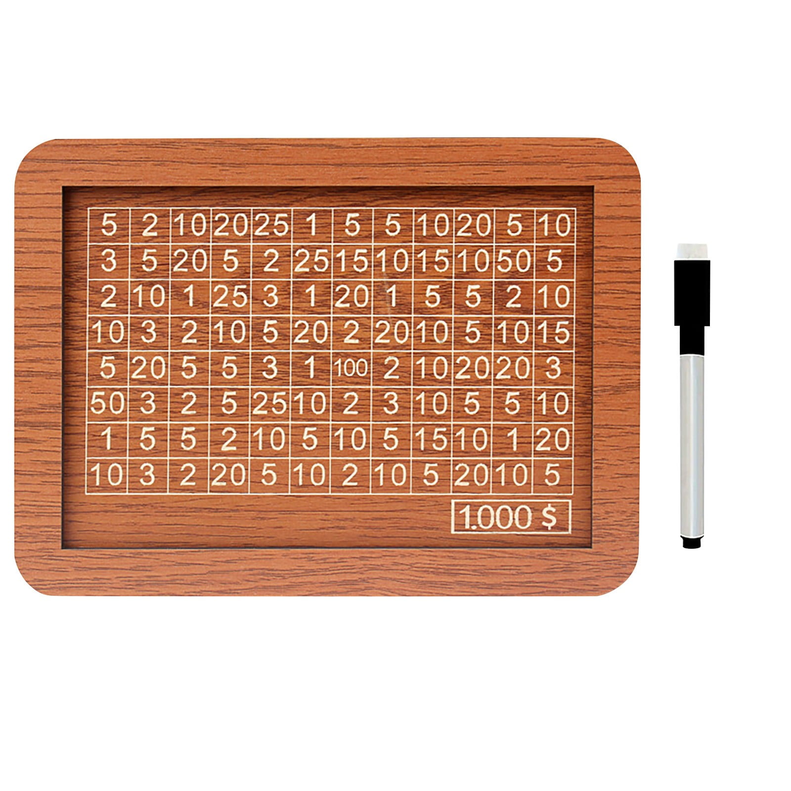 2025 New Wooden Money Saving Challenge Box,Cash Vault Wooden Savings ...