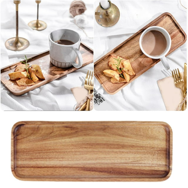 2025 New Wooden Serving Platters Long Charcuterie Boards Rectangle Wood ...