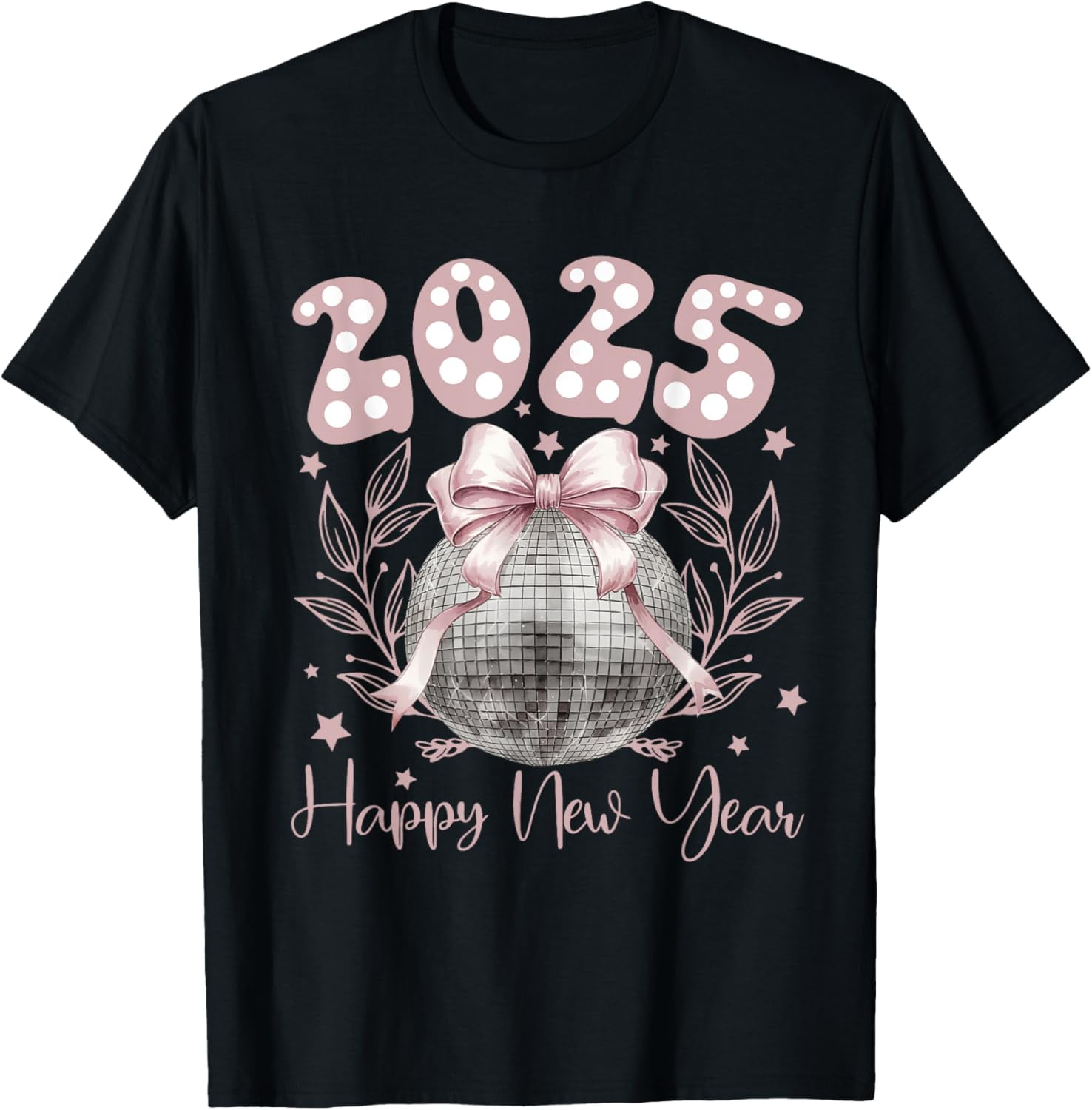 2025 New Year Coquette Bow Girl Party 2025 Matching New Year T-Shirt ...