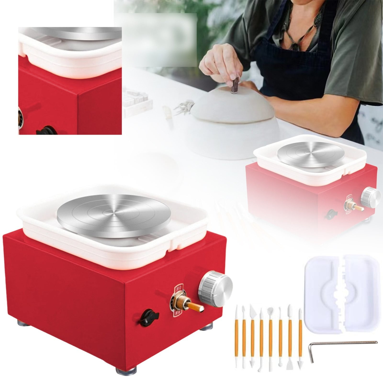 2025 New Year Toys！ Toys Electric Pottery Wheel Machine with Turntables ...