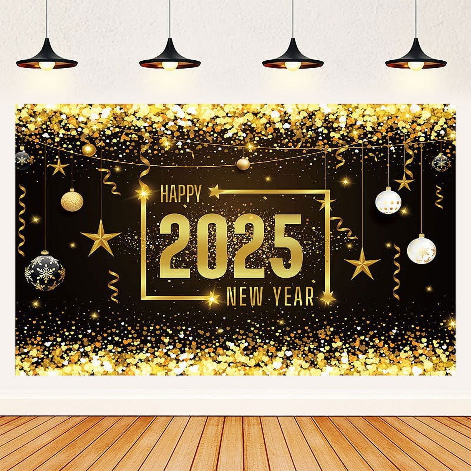2025 New Year background banner New Year countdown shining fireworks ...