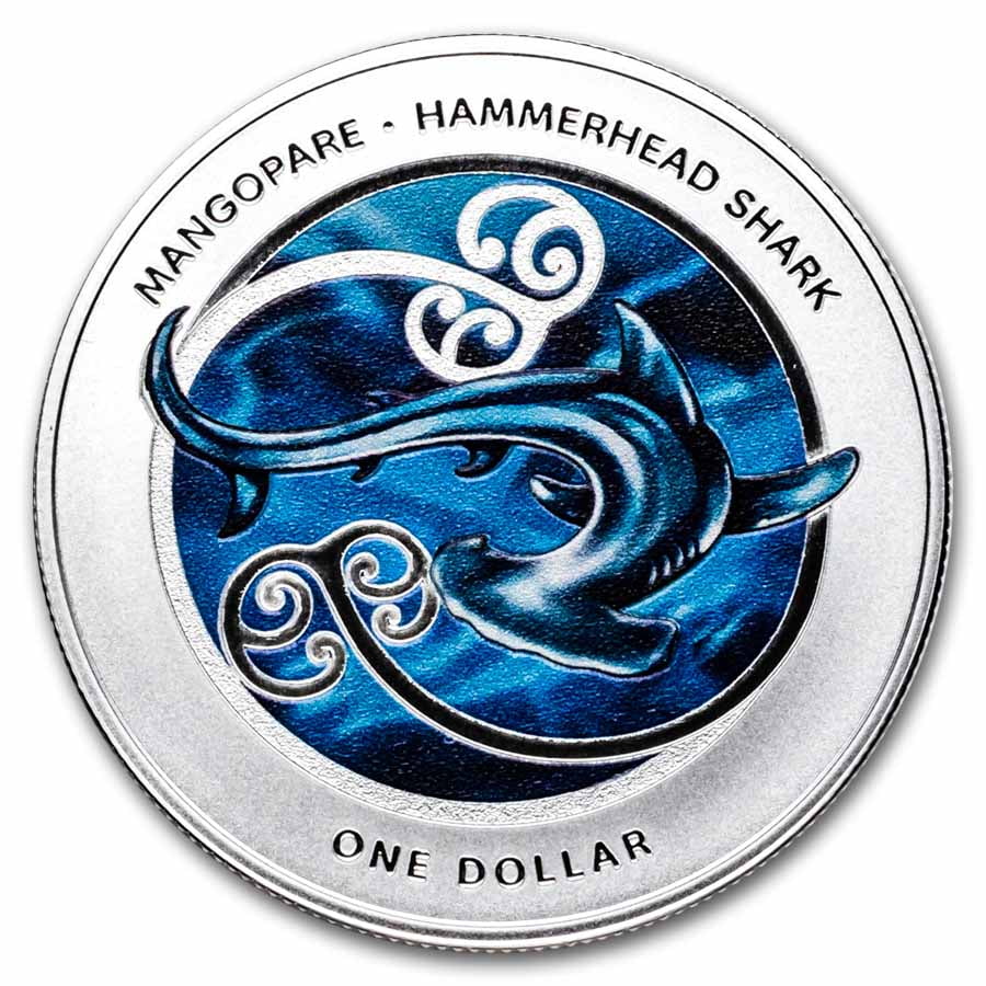 2025 New Zealand 1 oz Silver Proof Popoto Mangopare Shark - Walmart.com