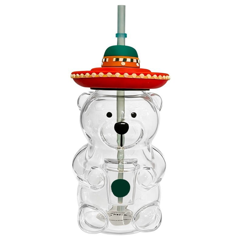 2025 New limited edition glass bear cup barista bear cup cold drink ...