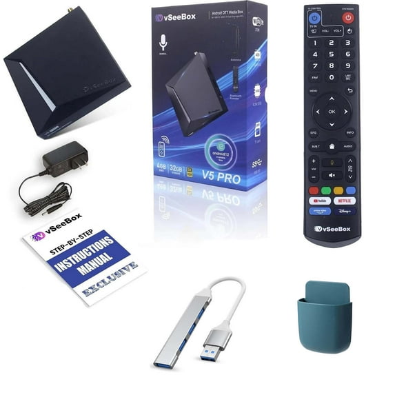 2025 New model Vsee-box V5 Pro mini computer with Voice Remote Control ...