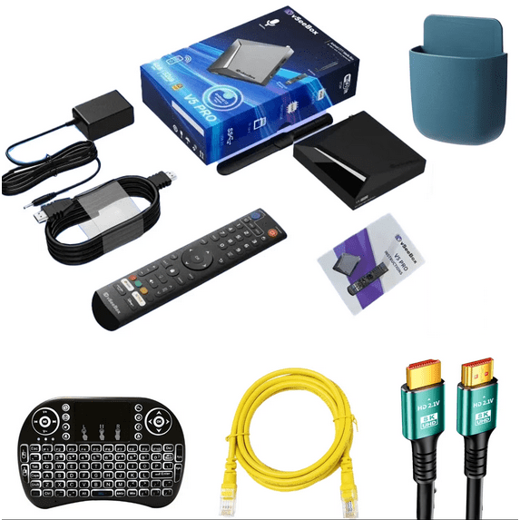 2025 New model Vseebox V5 Pro Android TV Box with Voice Remote Control ...