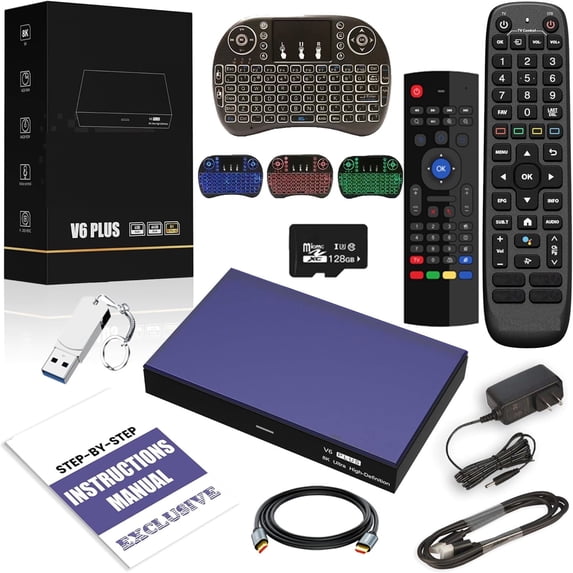 2025 New vSeeBox V6 Plus Box Comes with Voice Command Remote Set, with ...