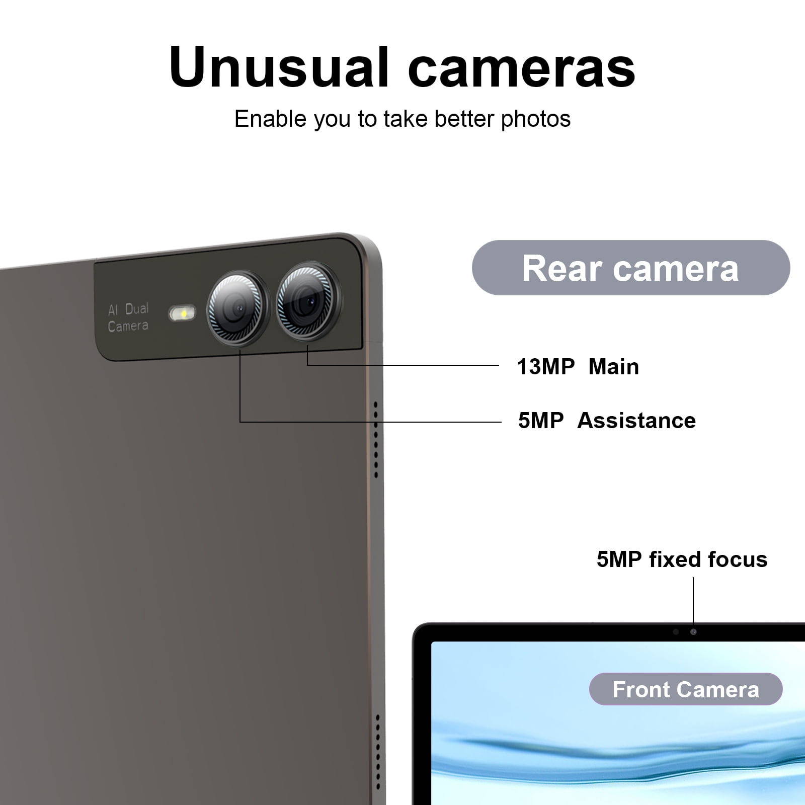 2025 Newest 11 inch Android 14 Tablet, 2K Display, Octa-Core , BT 5.0 ...