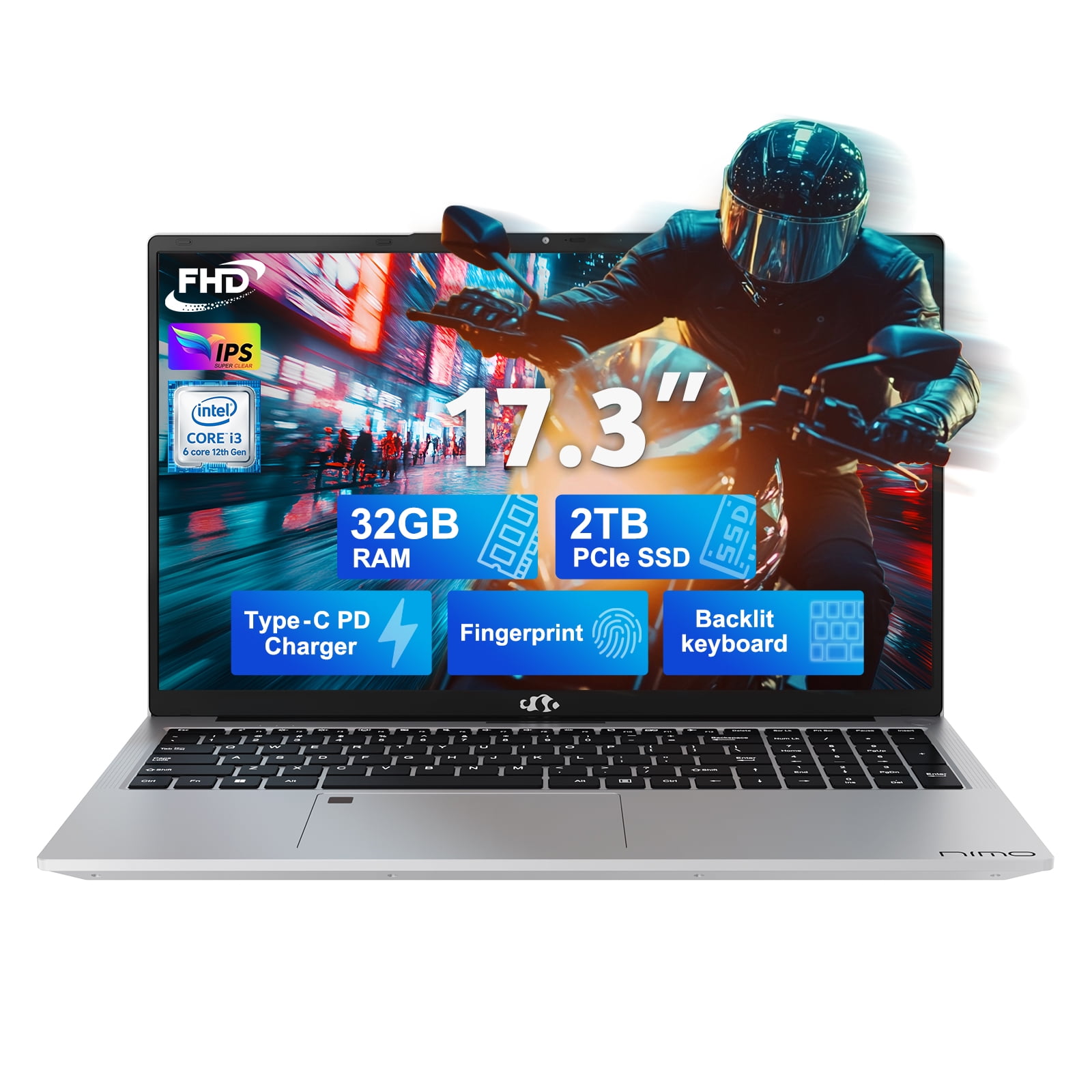 2025 Newest 17.3 inch FHD-Laptop,Business-Laptop,32GB RAM 2TB SSD,Intel ...