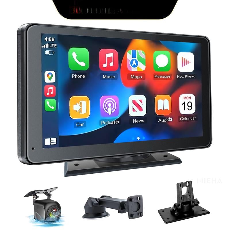 2025 Newest 7" Portable CarPlay Screen – Wireless CarPlay & Touchscreen ...