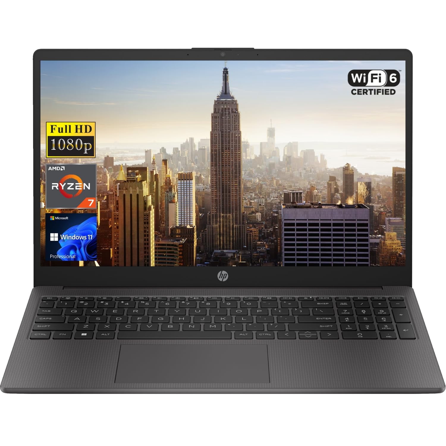 2025 Newest HP 255 G10 15.6" FHD Business Laptop, AMD Ryzen 7 7730U ...