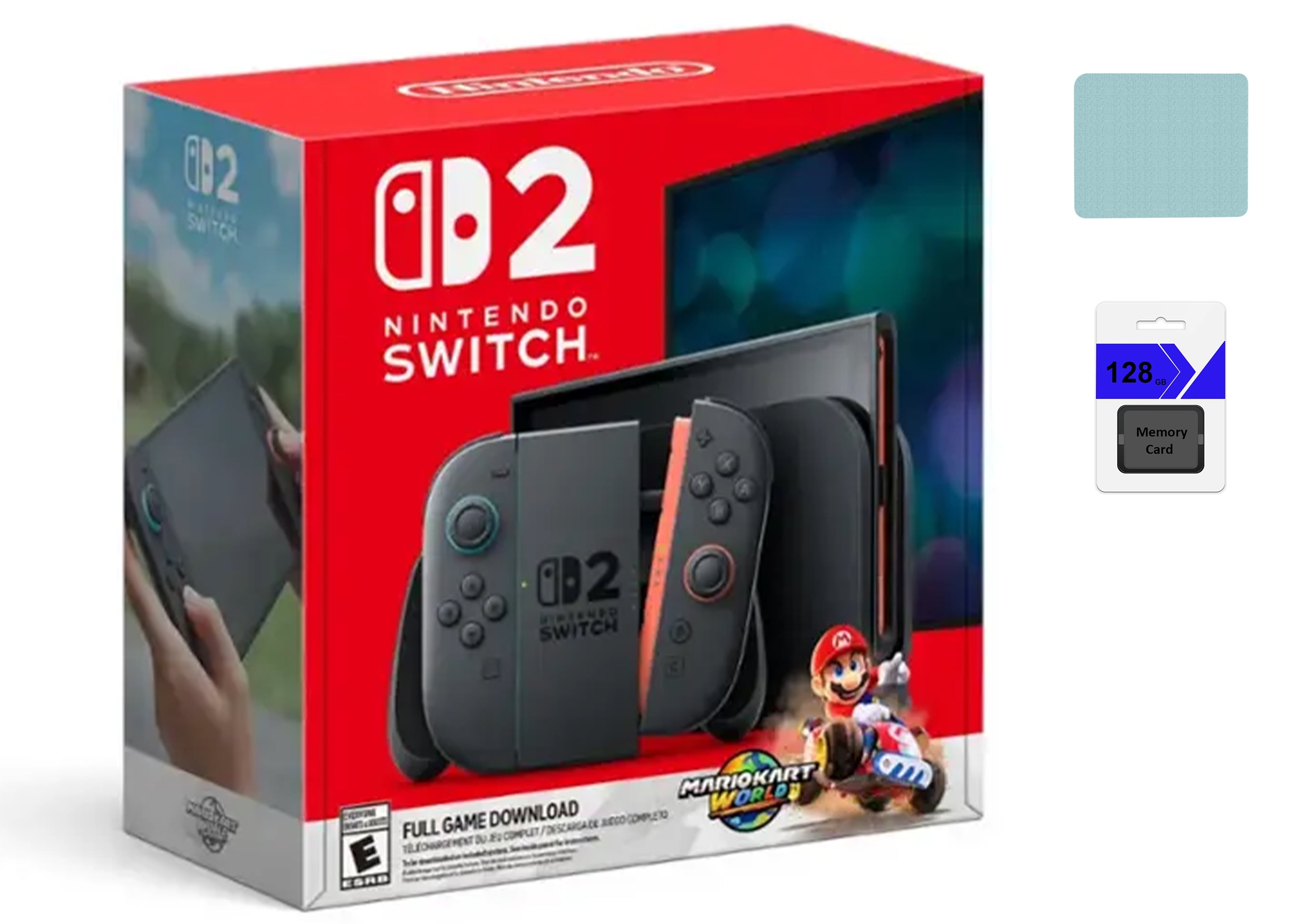2025 Newest Nintendo Switch-2, Mario Kart World Bundle, 256GB Storage ...