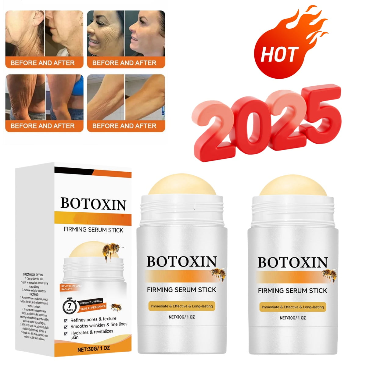 Natural Honey Extract, Firming Serum Stick, Advanced Firming & Wrinkle ...