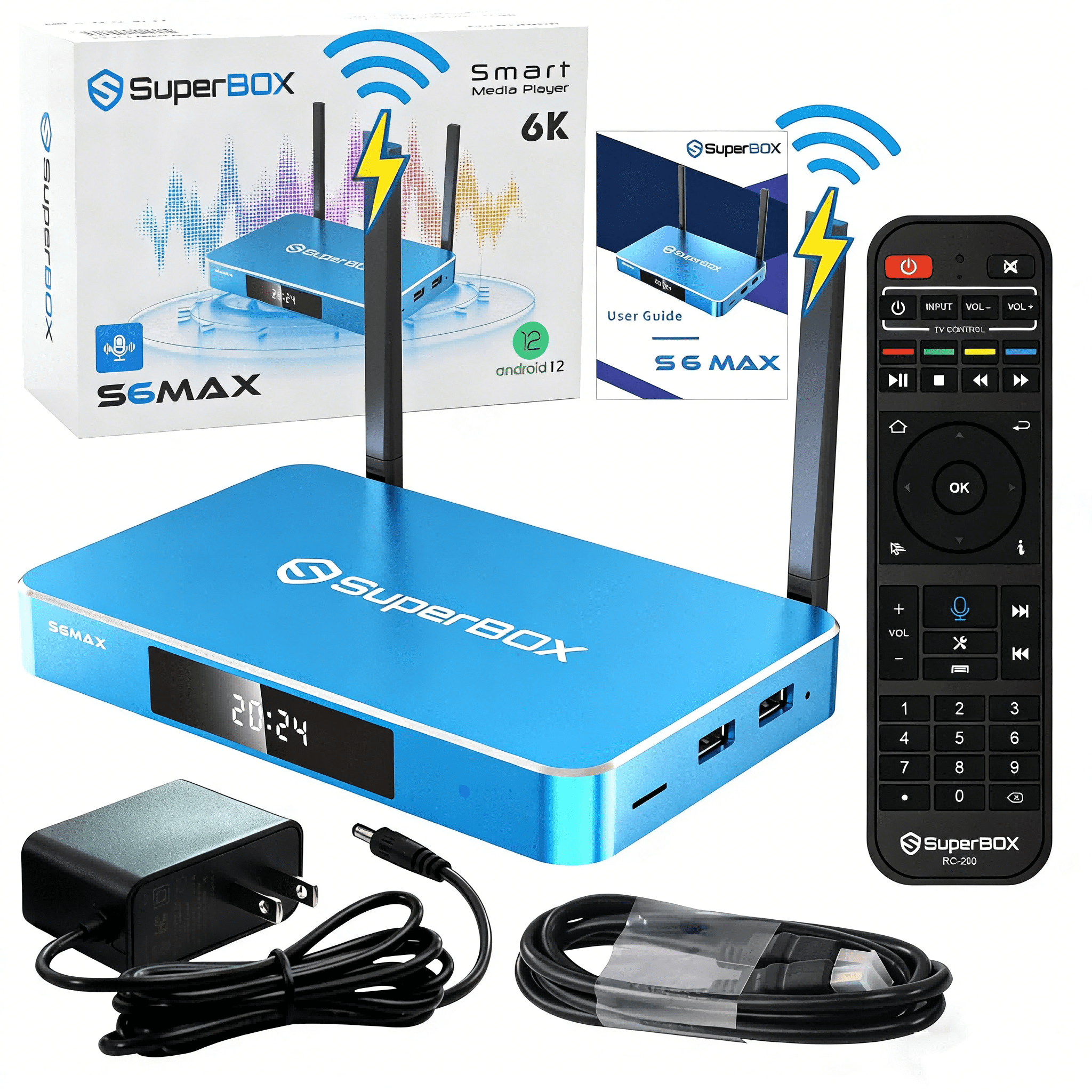 2025 Newest SuperBox S6 MAX,4G+64G Powerful Smart Box,Time Shift ...