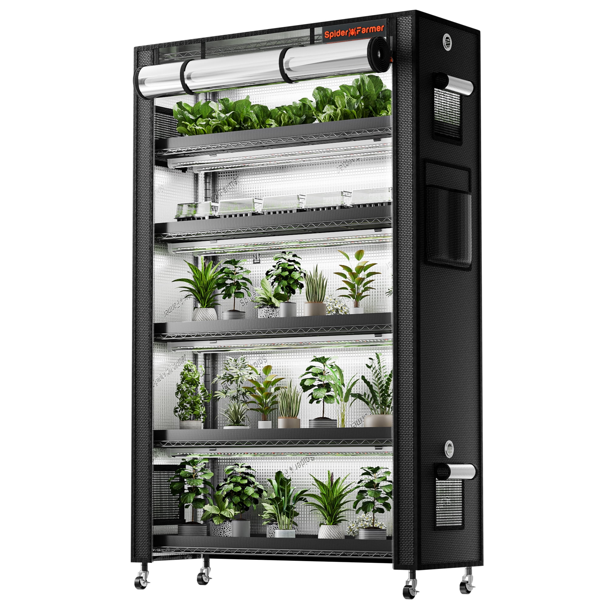 2025 Newest Version Spider Farmer 6 Tier Plant Stand With Grow Lights ...