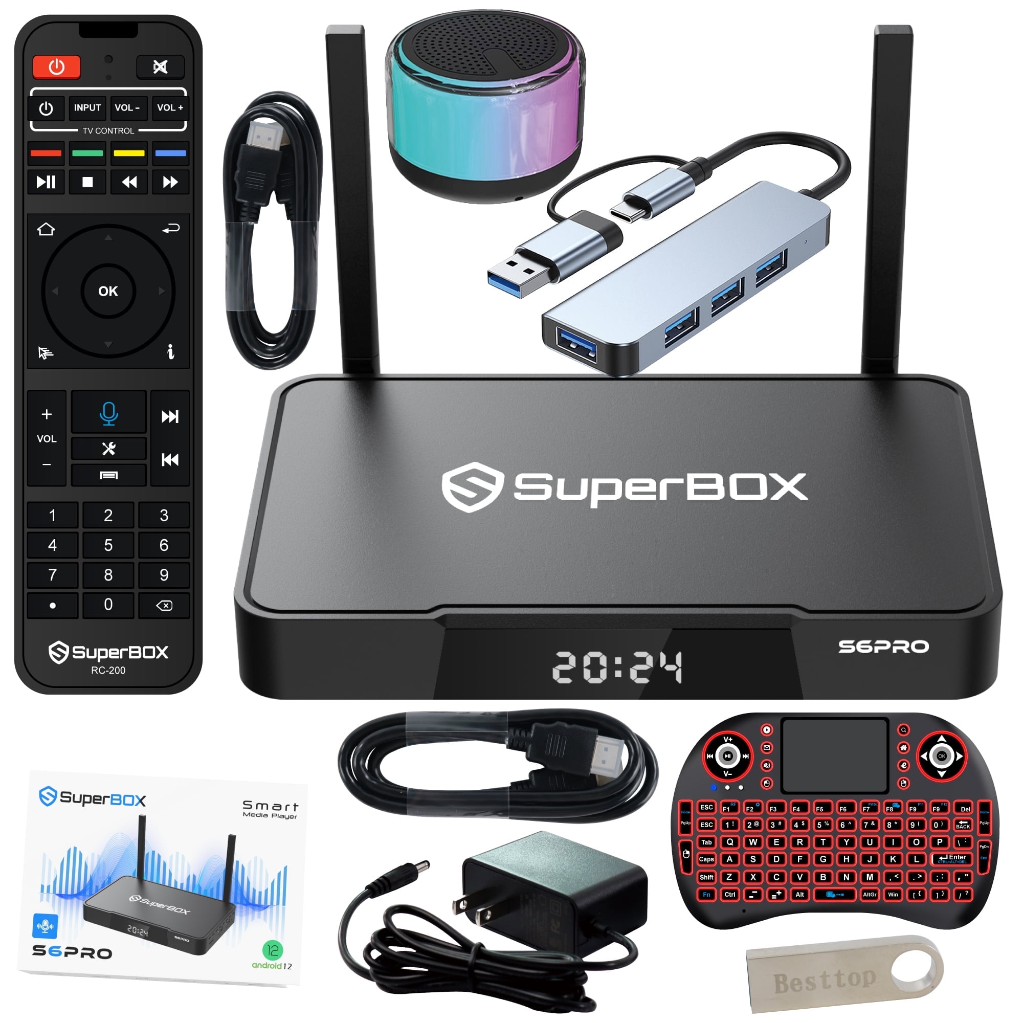 2025 Newest Version Superbox S6pro Fully Loaded, Authorised 4G+32G S6 PRO Super Box with 1*Voice ...