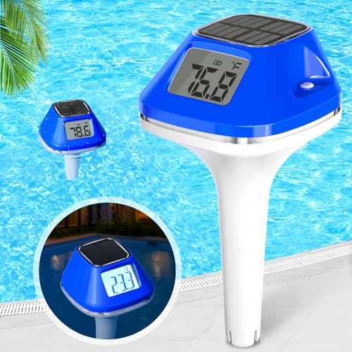 2025 Next-Gen Solar Pool Thermometer Floating Easy Read, Digital Pool ...