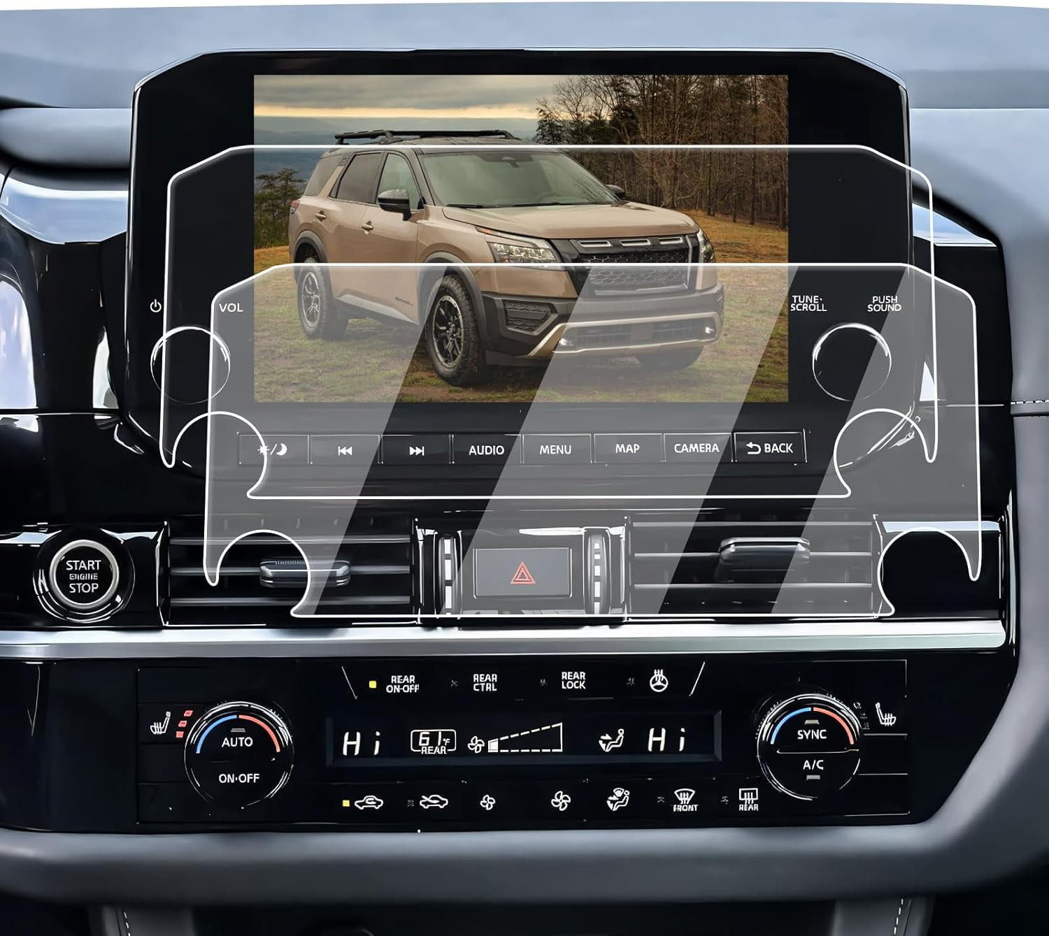 2025 Nissan Pathfinder Screen Protector - 2 Pcs Nano Film For 2022-2025 ...