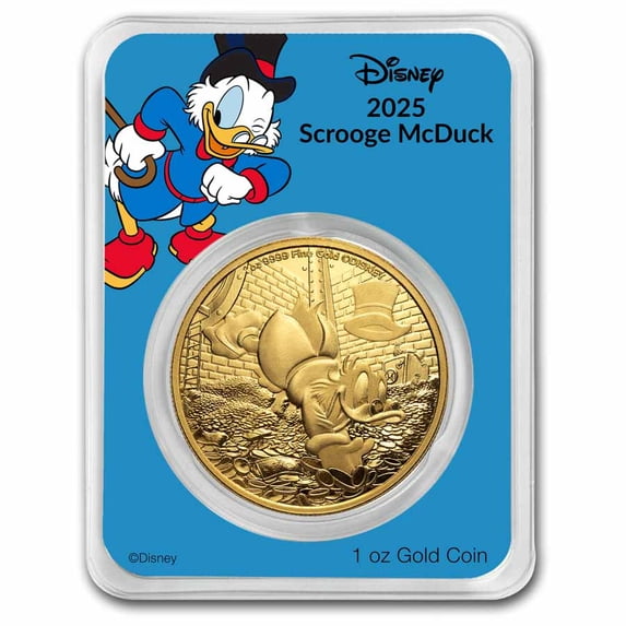 2025 Niue 1 oz Gold $250 Disney's Scrooge McDuck in TEP - Walmart.com