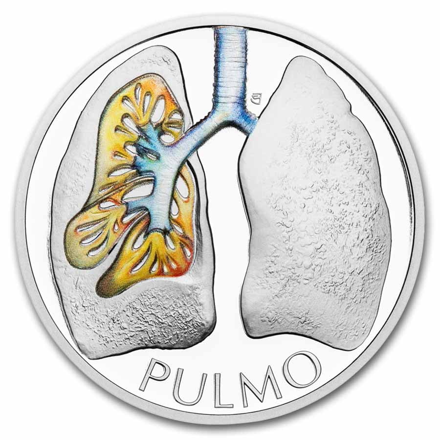 2025 Niue 1 oz Silver Proof Colorized Human Body - Lungs - Walmart.com