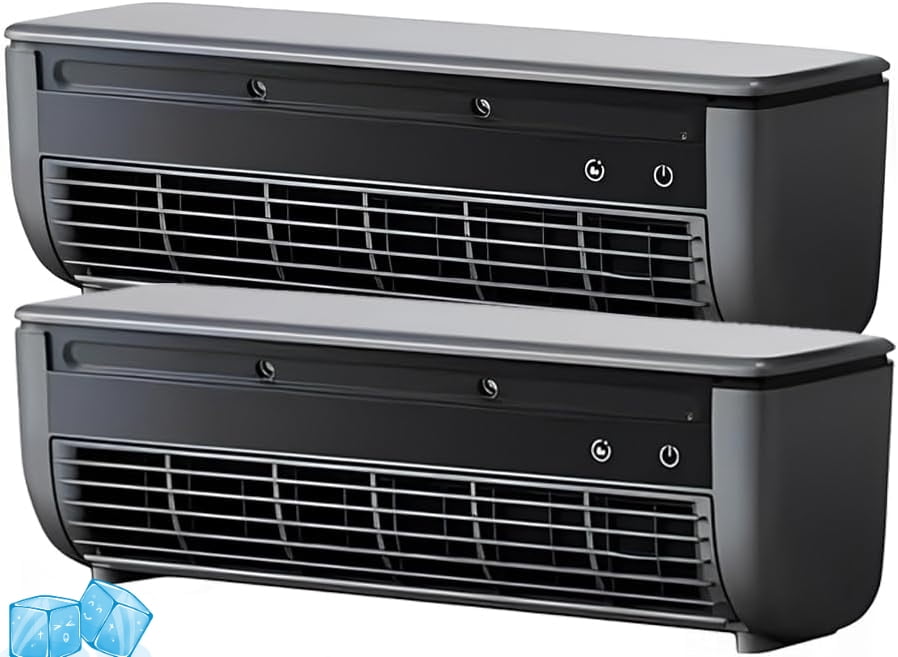 2025 No-Drill Wall-Mounted Portable Air Conditioner Fan – Wireless ...
