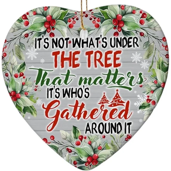 2025 Noel Ornament - It'S Not What Under The Tree Ceramic Ornament, 2D ...