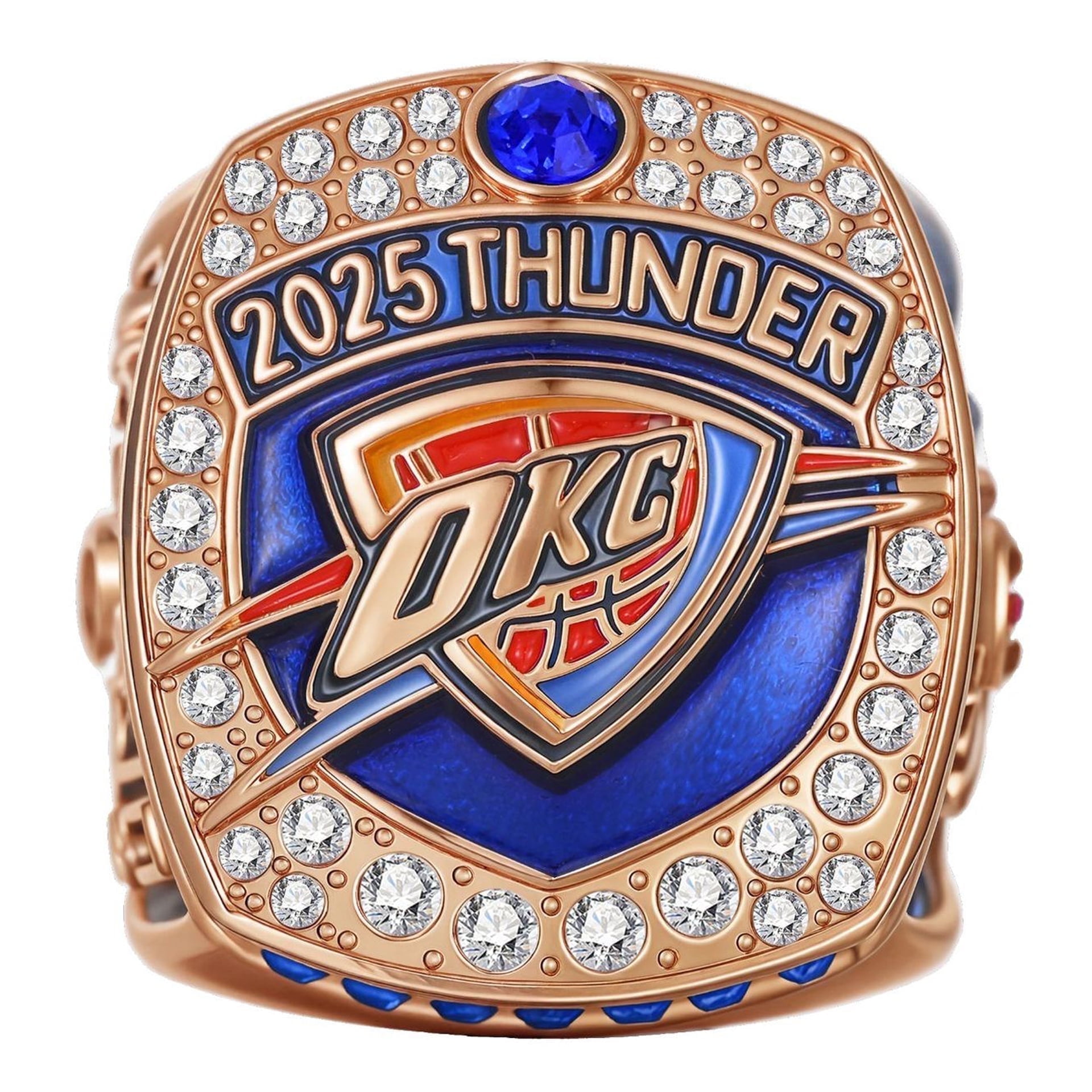 2025 OKC Championship Ring Basketball Champions Replica Rings Trendy ...