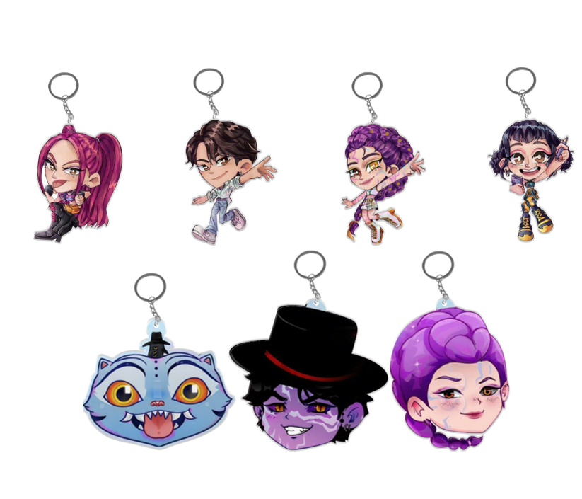 2025 Official 1.96 Inch Derpy Tiger Keychain, Kpop Demon Hunters 2025 ...