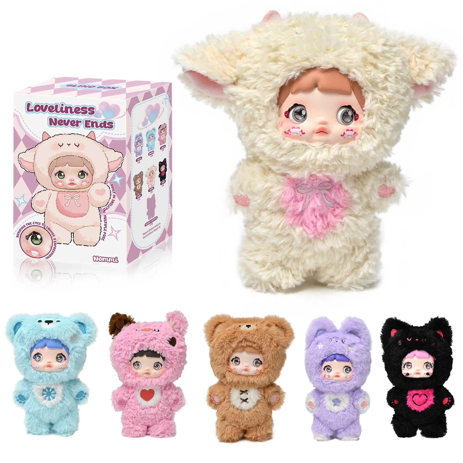 2025 Official New Nommi Loveliness Never Ends Series Plush Blind Box ...
