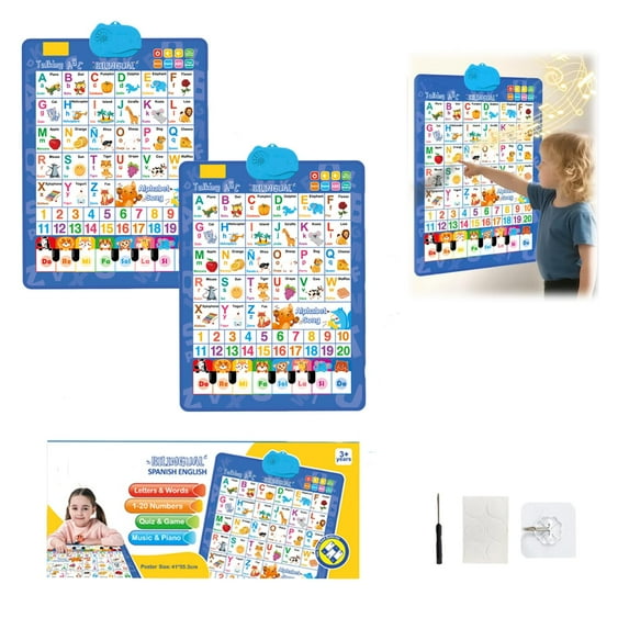 2025 Official Talking Wall Chart for Students – English & Spanish ...