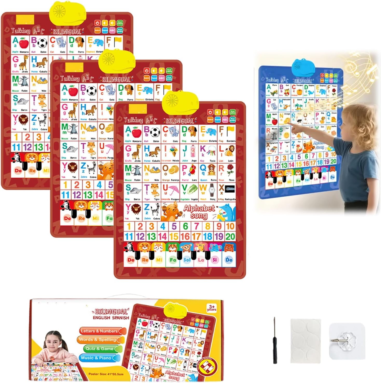 2025 Official Talking Wall Chart for Students – English & Spanish ...