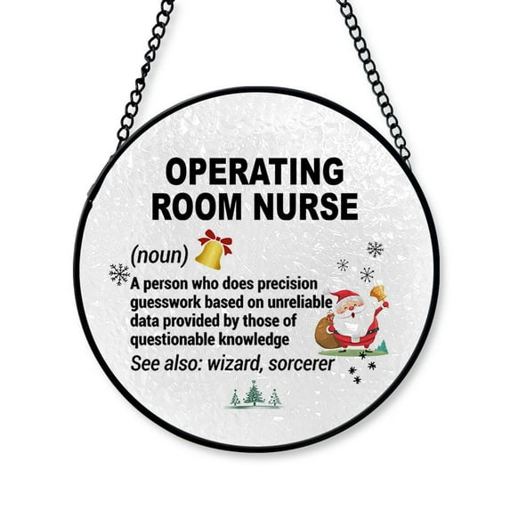2025 Operating Room Nurse Stained Glass Window Hanging Christmas 2025 ...