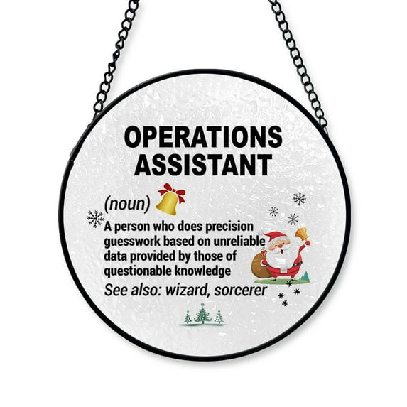 2025 Operations Assistant Stained Glass Window Hanging Christmas 2025 ...