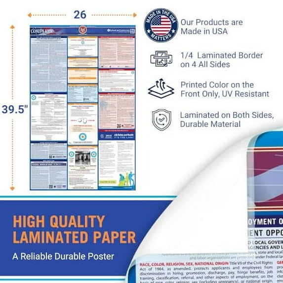 2025 Oregon Labor Law Poster- State, Federal, OSHA Compliant- Workplace ...