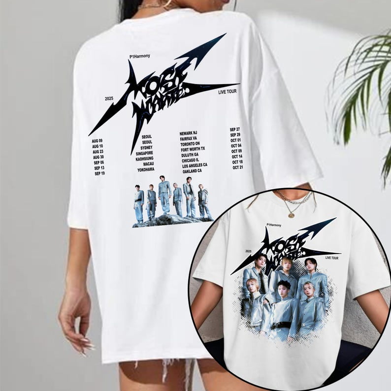 2025 P1Harmony LIVE TOUR P1ustage H Most Wanted T-shirt, P1Harmony Duh ...