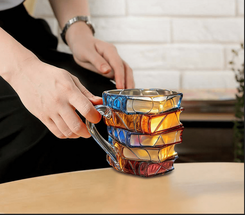 2025 Painted Book Mug Coffee Mug Add a Wonderful Literary Flair to Your ...