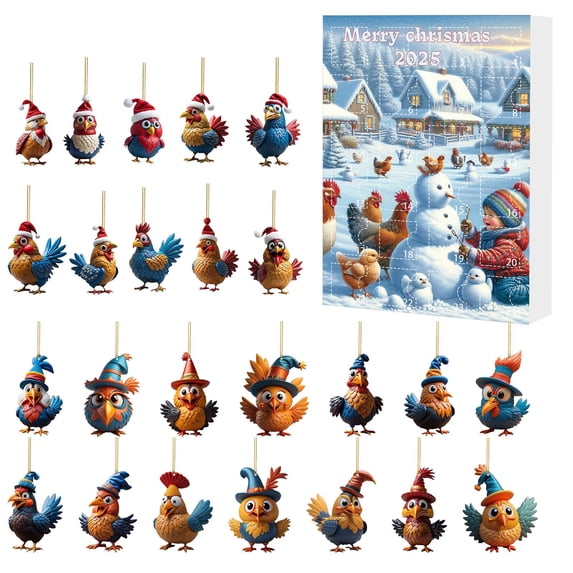 2025 Panda Christmas Countdown Calendar - Acrylic Advent Calendar with ...