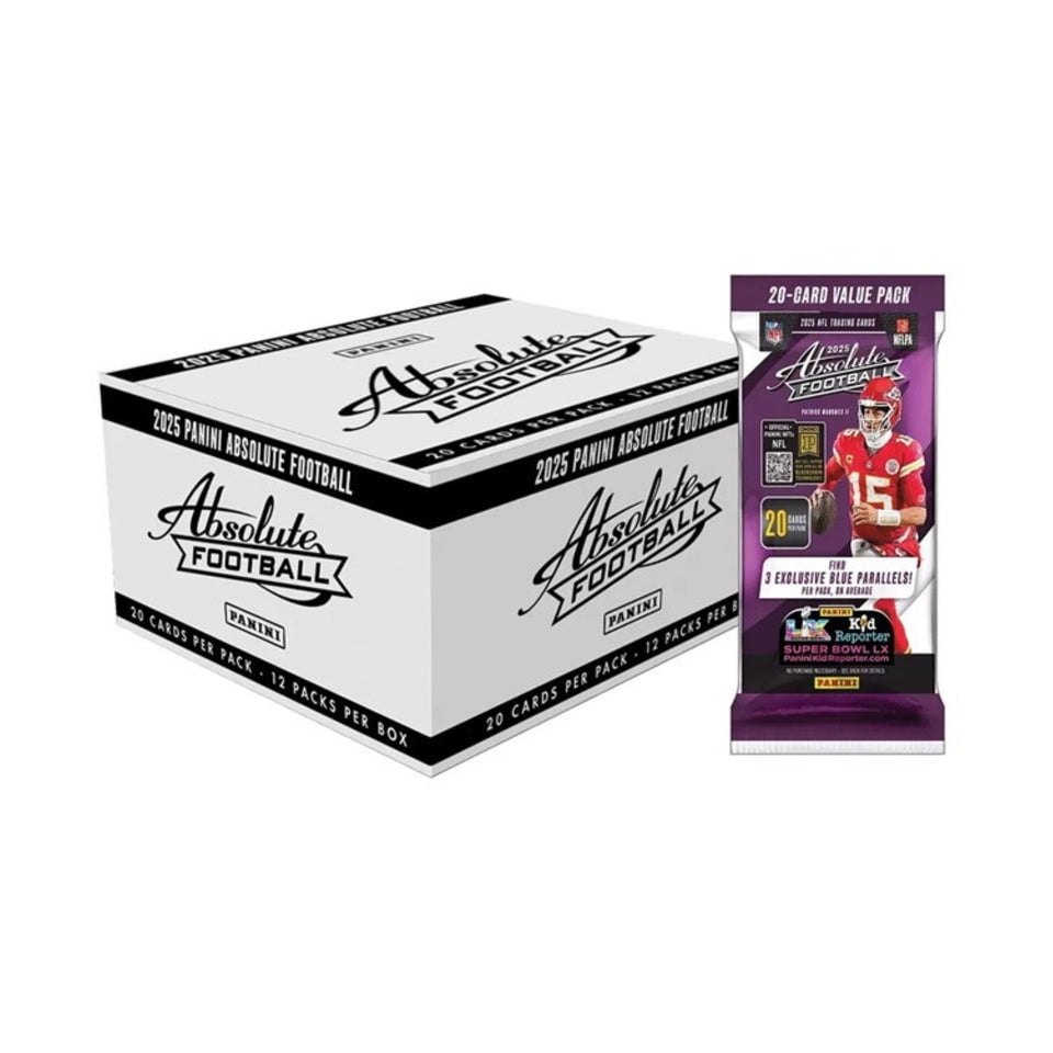 2025 Panini Absolute NFL Football 12pk Fat Pack Box - Walmart.com