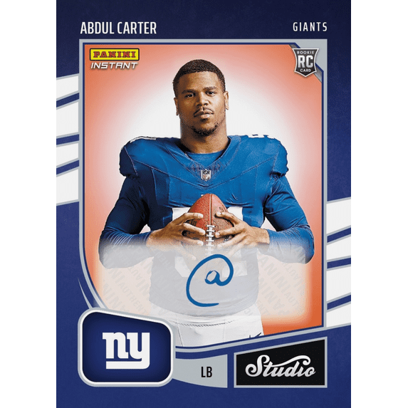 2025 Panini Instant NFL Abdul Carter #SR1 Studio Rookies Auto /99 New ...