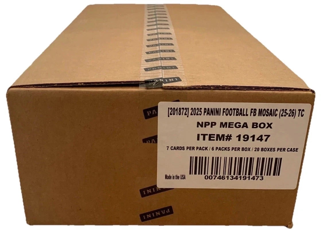 2025 Panini Mosaic Football Mega Box (Case of 20) - Walmart.com