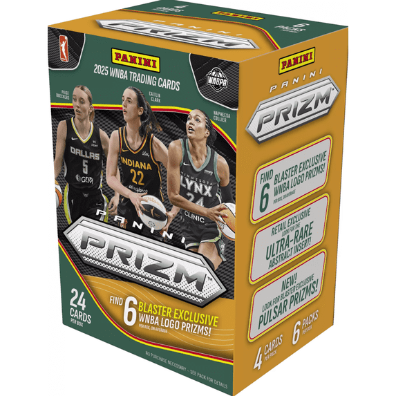 2025 Panini Prizm Exclusive WNBA Trading Card 6-Pack Blaster Box (6 ...